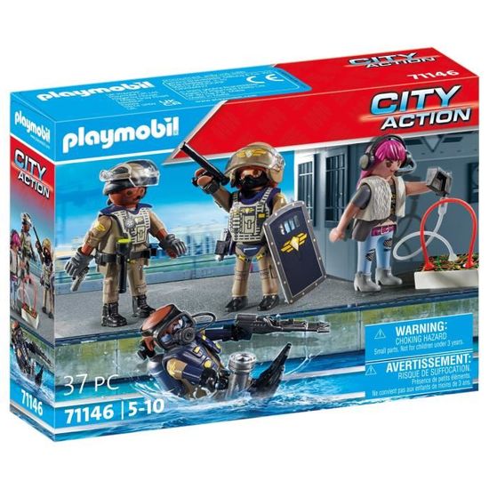 PLAYMOBIL 71149 Hélicoptère de transport des forces spéciales, Les ...