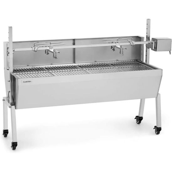 Klarstein Tourne Broche Electrique 2 en 1, Mechoui, Rotisserie et Gril ...