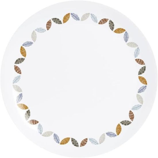 Assiette plate 25 cm Florescence66 - Cdiscount Maison