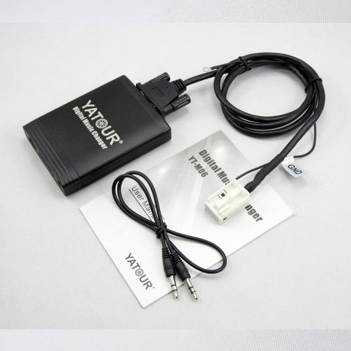 Yatour Car Digital CD Music Changer USB MP3 Adaptateur AUX pour 12pin VW Golf GTI Audi Quadlock ...