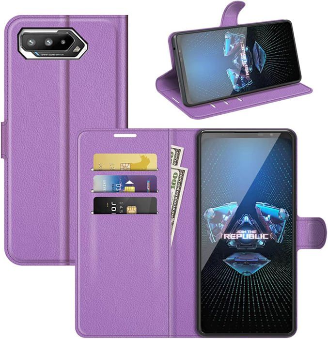 Housse étui pour Asus Rog Phone 5 en cuir PU avec couverture magnétique ...