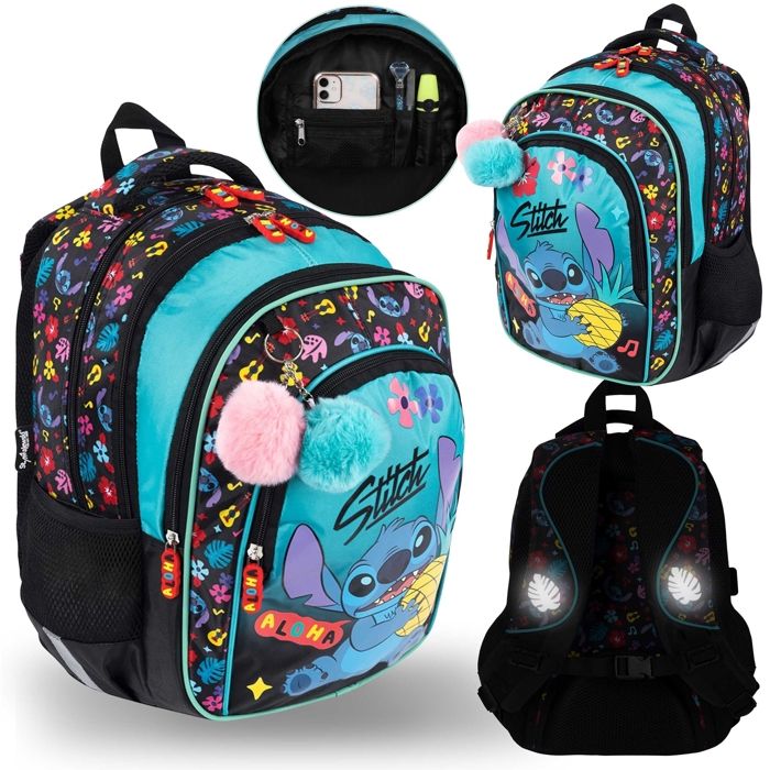 DISNEY Stitch pour enfants SAC À DOS scolaire pour filles, bandes ...