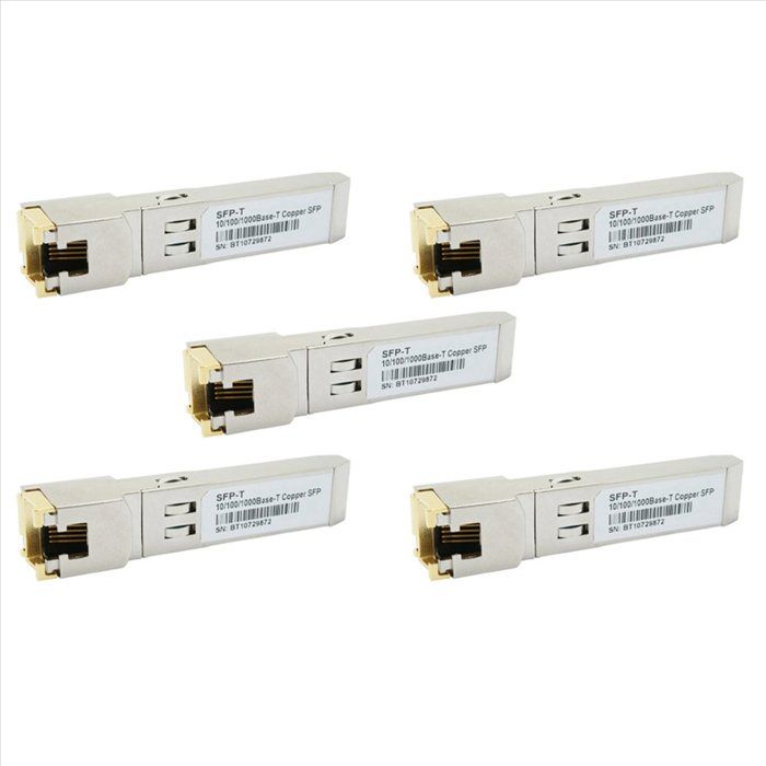 5X Module Gigabit RJ45 SFP 10/100/1000Mbps SFP ÉMetteur-Récepteur RJ45 ...