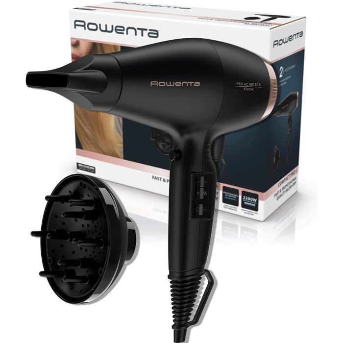 Compact Pro - Sèche-Cheveux Haute Puissance 220 W, Moteur Professionnel ...