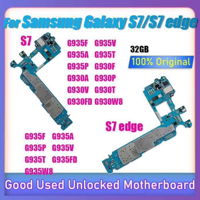 G935F-Carte mère originale débloquée pour Samsung Galaxy S7 edge, puces ...
