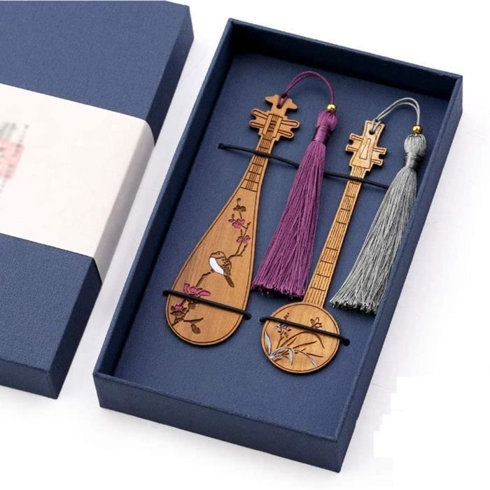 Signet 2 Coffrets cadeaux avec style chinois Signets, cadeaux créatifs ...