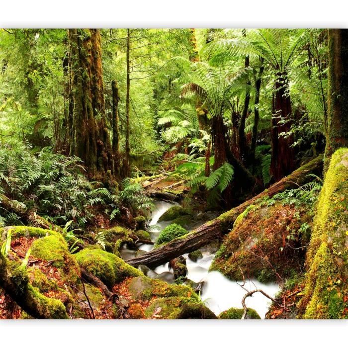 Papier Peint Adhésif Foret 147X105 Cm Mural Décoration Feuille Autocollante Stickers Xxl Poster ...