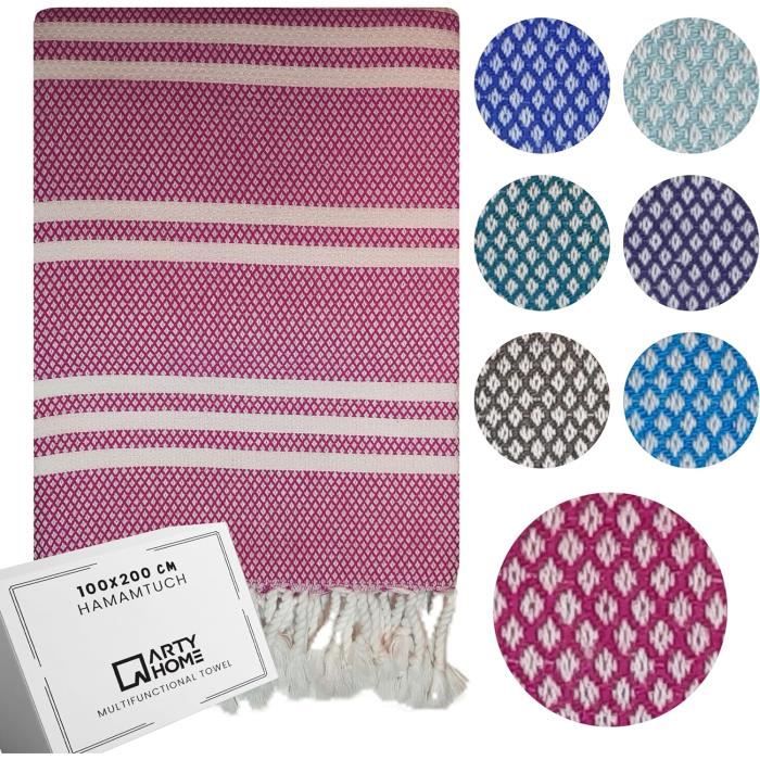 Arty Serviette De Hammam De Qualité Supérieure - Grande Serviette De ...