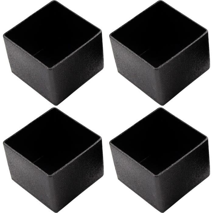 Lot De 4 Embouts Coulissants Carrés Pour Pieds De Chaise, Pour Tube ...