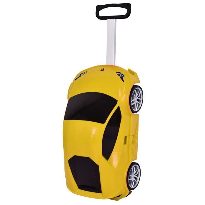 Valise à roulettes pour enfants en forme de voiture Bagage adorable Neuf