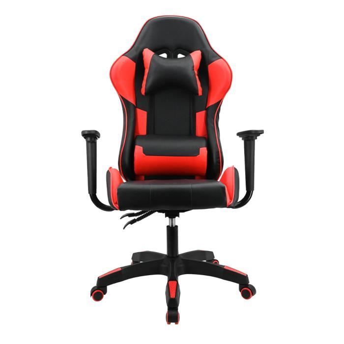 Chaise Gaming Rouge - Fauteuil Gamer Ergonomique Chaise Gamer Cuir PU ...