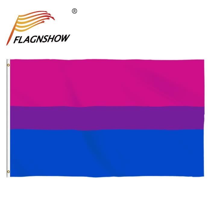 CRAZE Flagnshow Gay Pride Drapeau bisexuel 0,9 x 1,5 m Décoration de la ...