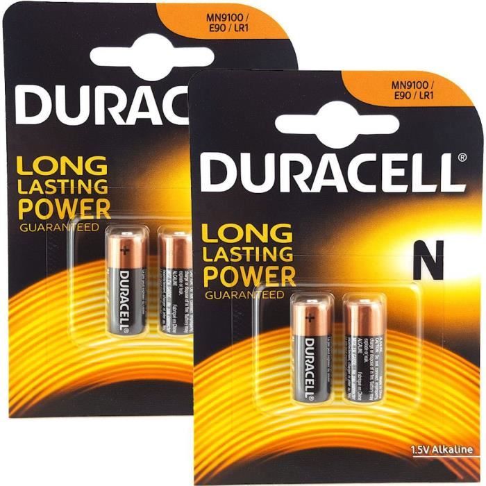 4 x Duracell MN9100 1.5 V pile alCaline LR1 E90 KN - Cdiscount Jeux ...