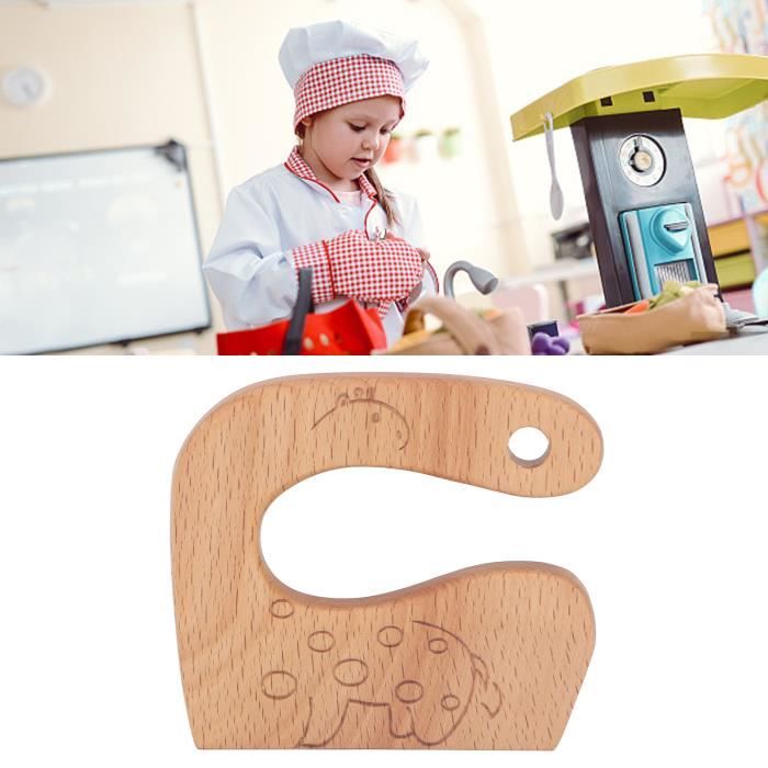Hachoir pour enfants en bois Couteau en bois pour enfants Fruits ...