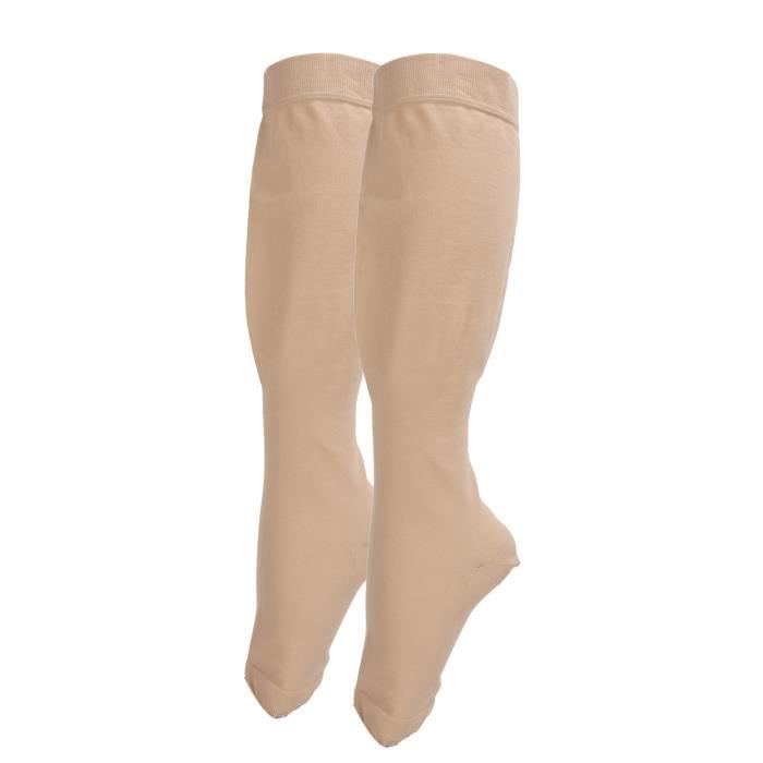 Zerodis Bas pour varices Chaussettes de compression hautes au genou 23 ...