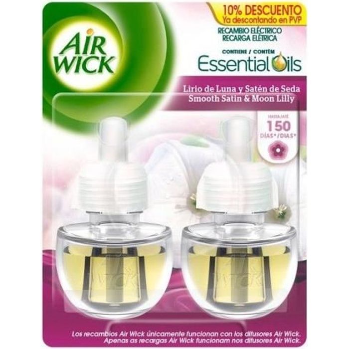 Recharge pour diffuseur électrique Air Wick Double Lys de Lune 2 x 19 ...