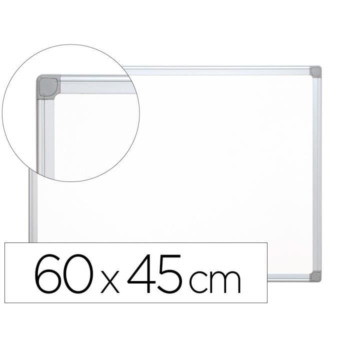 Tableau blanc laqué magnétique - Q-CONNECT - 60 x 45 cm - Cadre ...