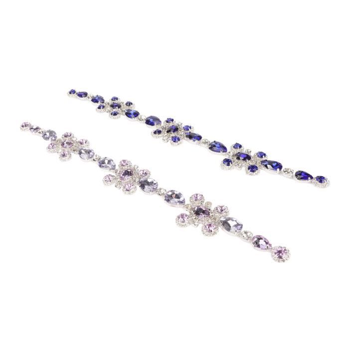 CHE garniture de strass 2 pièces strass garniture cristal verre diamant ...