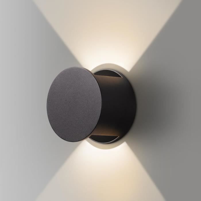 12W Applique Murale À Led D'Intérieur Lumière Chaude 3000K Coque En ...