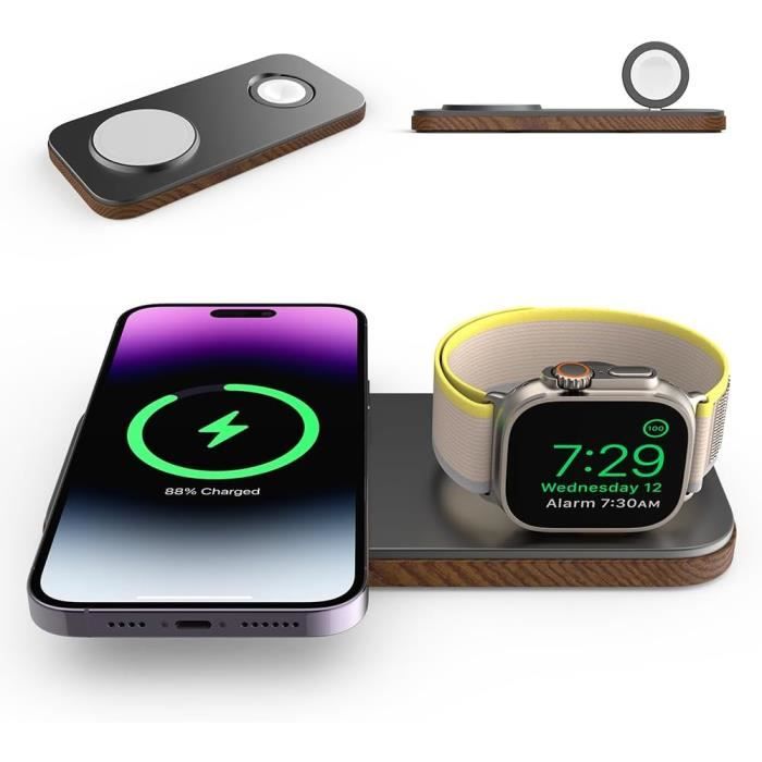 Chargeur Magnétique Sans Fil 2 En 1 Compatible Avec La Technologie ...