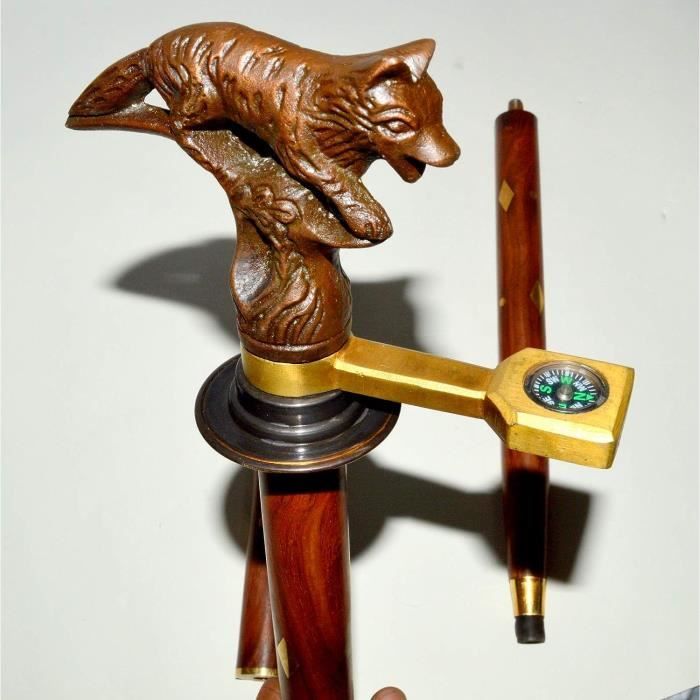 Eve Store Nauticals Bâton De Marche En Laiton Antique Avec Manche En ...