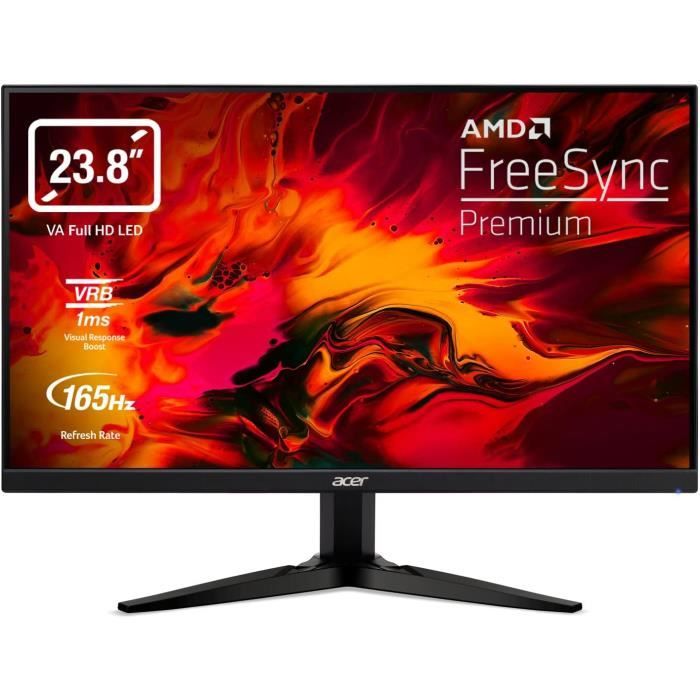Nitro Kg241Ysbiip - Écran Pc Gaming 24 " Full Hd 165 Hz (1920X1080, 16: ...