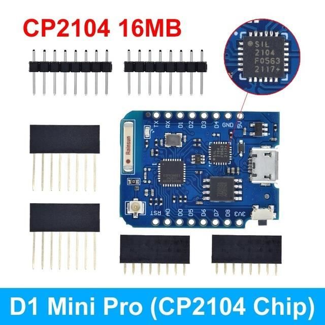 Circuits intégrés,D1 MINI Pro 16M--Mini Carte De Wifi, Accessoire Pour ... Circuits intégrés,D1 MINI Pro 16M--Mini Carte De Wifi, Accessoire Pour ...