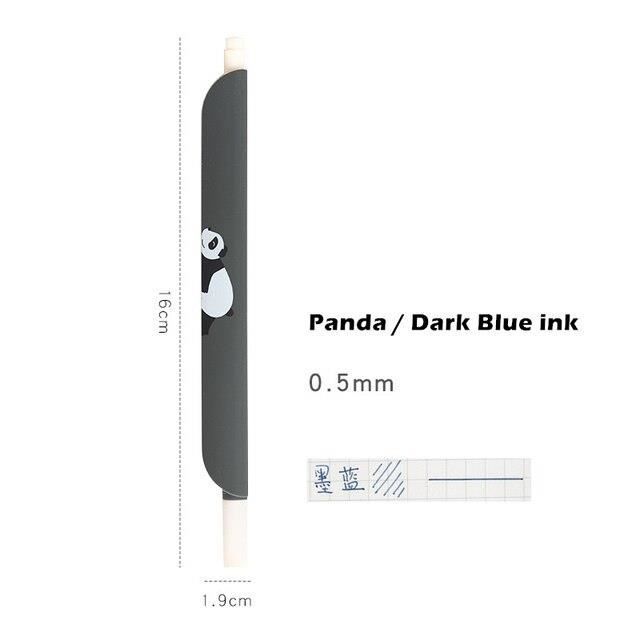 STYLO,2 Panda Dark Blue--Règle'écriture Portable, Design de dessin ...