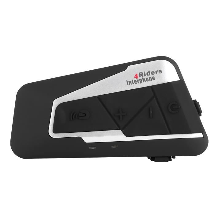 Interphone Bluetooth Interphone de Casque de Moto Casque Bluetooth IPX6 ...