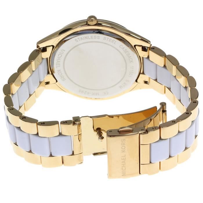 Montre MICHAEL KORS MK4295 Slim runway Achat vente montre Femme Adulte Acier Cdiscount