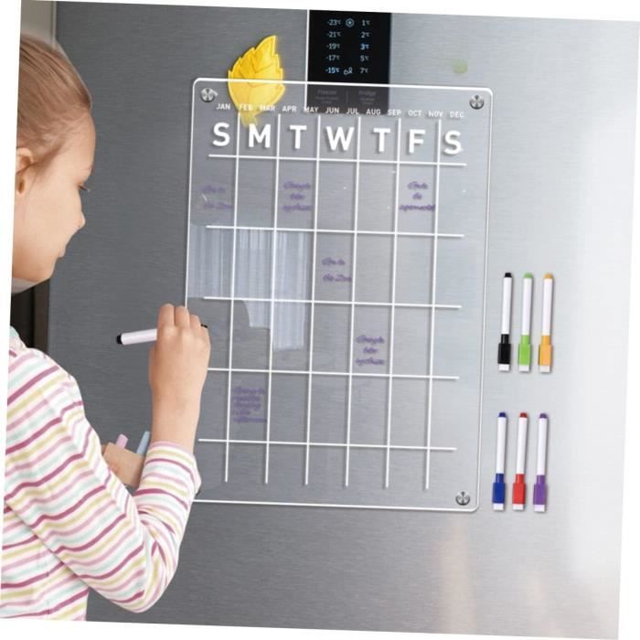 Magnétique Tableau Stylos 2 Ensembles Plan Mensuel Babillard A4 ...