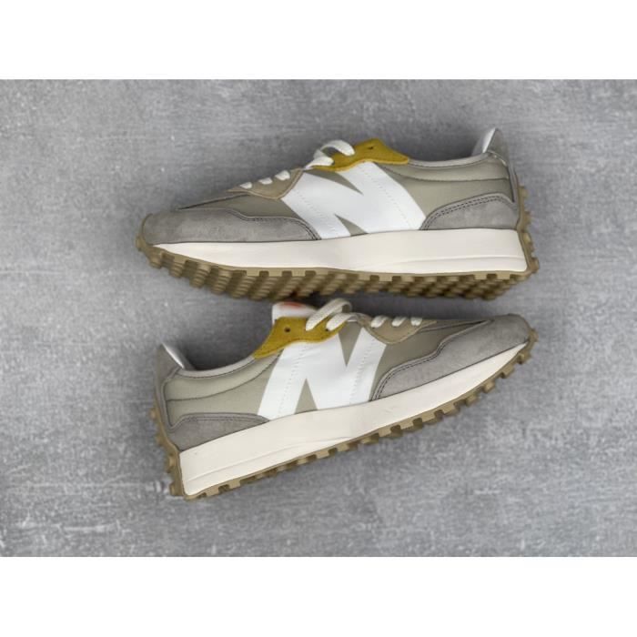 New-Balance NB 327 WS327MS Lime beige Homme Femme Chaussures ...