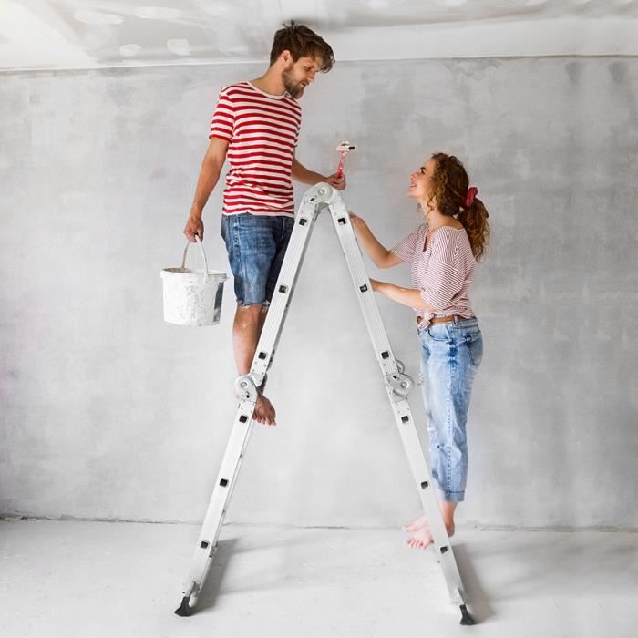 Échelle Pliant Multifonction - XMTECH - 340cm - Aluminium - 6 en 1 - Charge 150kg - Cdiscount ...