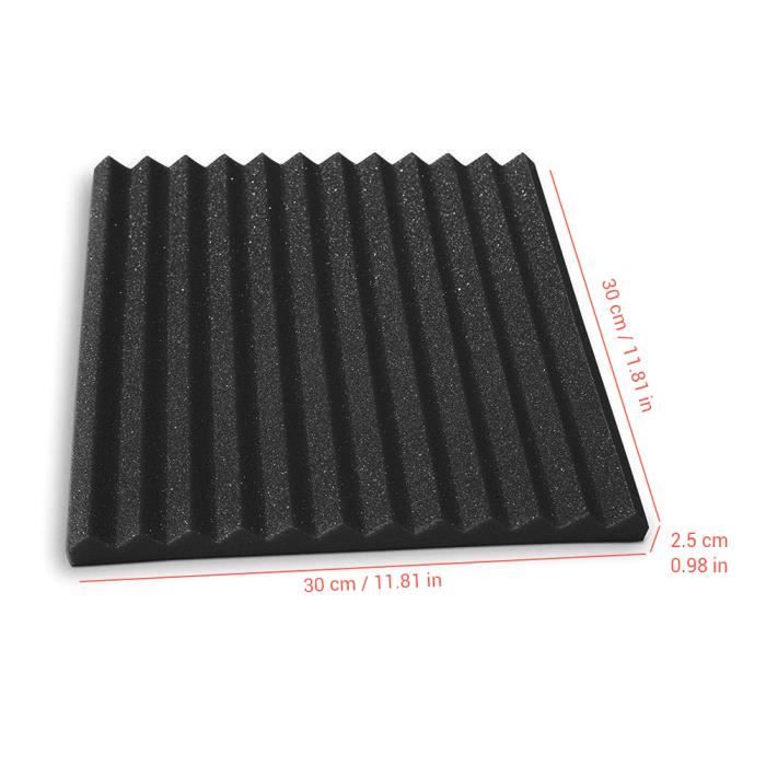 KEL Mousse acoustique Mousse d'insonorisation acoustique, 12 pièces ...