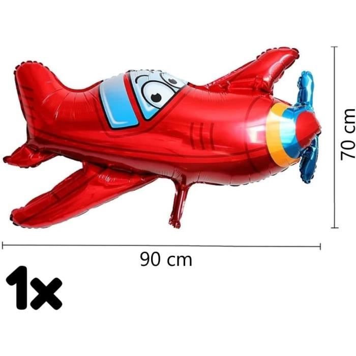 Set De Ballons Avion A Hélice, Chiffre Numéro 5 Xxl Rouge Ballon De ...