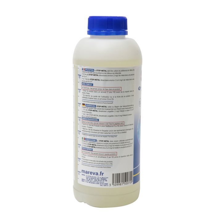 Séquestrant métaux - MAREVA - Stop Métal 1L - Agent chélatant ...