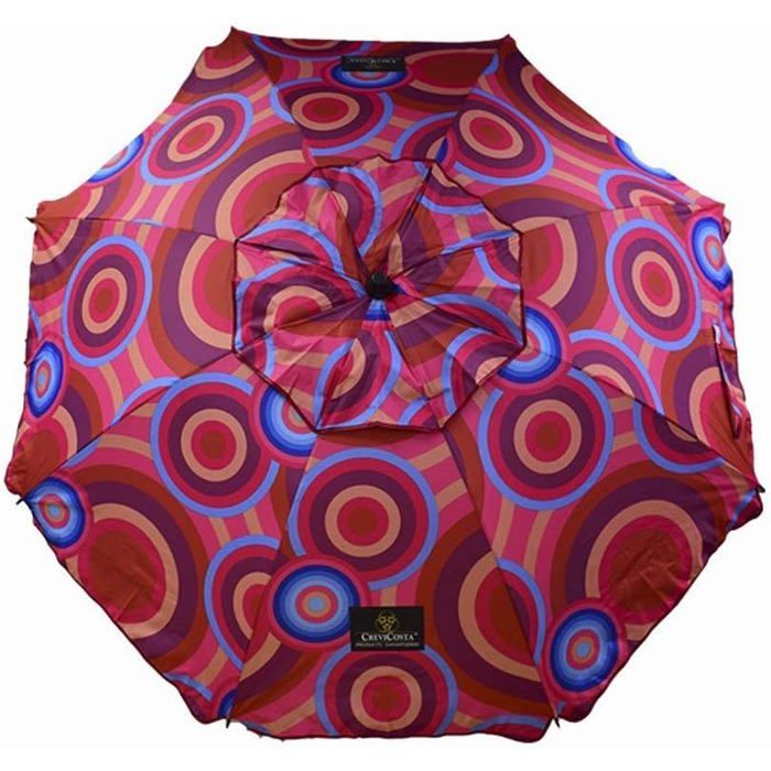 Crevicosta Prestige Parasol En Aluminium Renforcé Motif Rétro 200 Cm De ...
