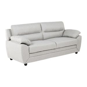 Canapé simili cuir beige 3 places - Cdiscount