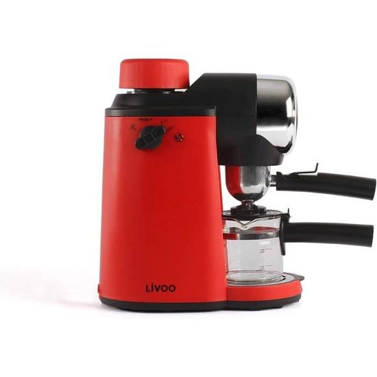 LIVOO Feel good moments - Machine a cafe expresso DOD159 Rouge ...