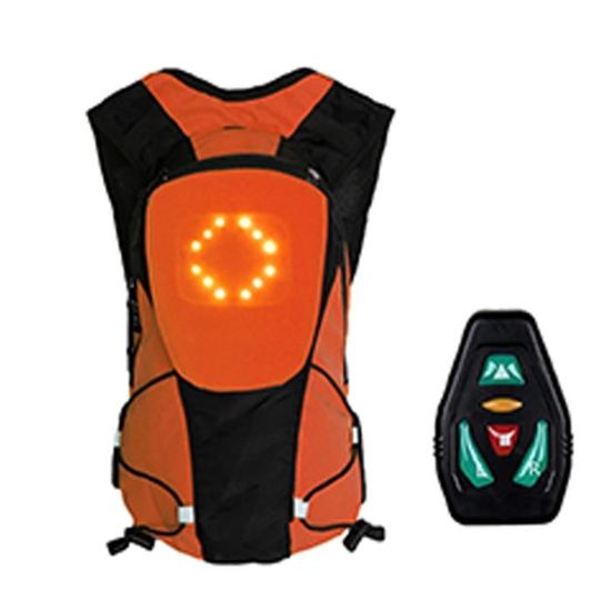 Sac à dos à dos à LED Sécurité Signal arrière Signal USB sans fil Sacs ...
