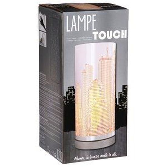 Lampe touch new york violet 103400 - Cdiscount Maison