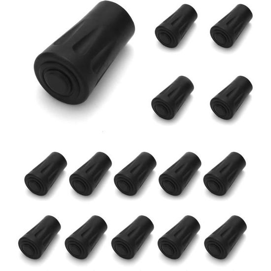 15 Pcs Embout Baton De Marche, Capuchons De Protection En Caoutchouc Pour Bâtons De Randonnée ...