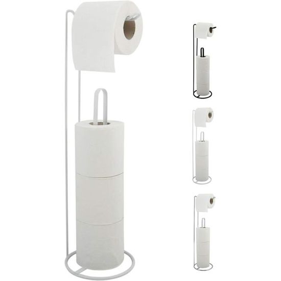 Porte-Rouleau Wc Porte Papier Toilette Sur Pied Dérouleur Réchange ...