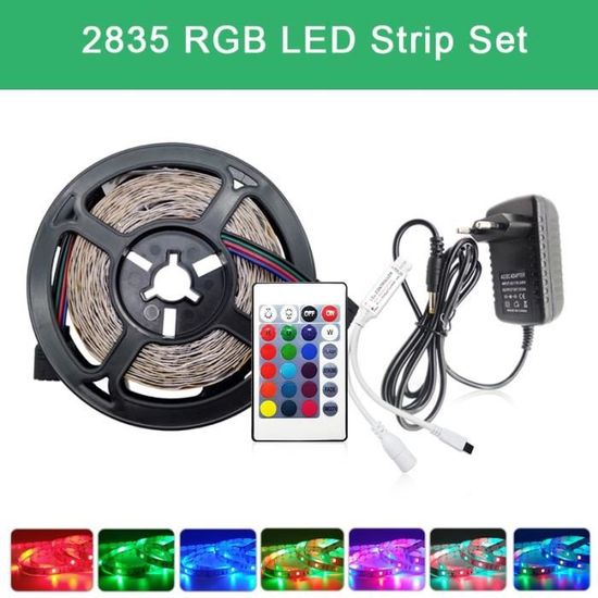BANDE LED,2835 RGB Full Set-IP65 Waterproof-10M--Bande lumineuse LED ...