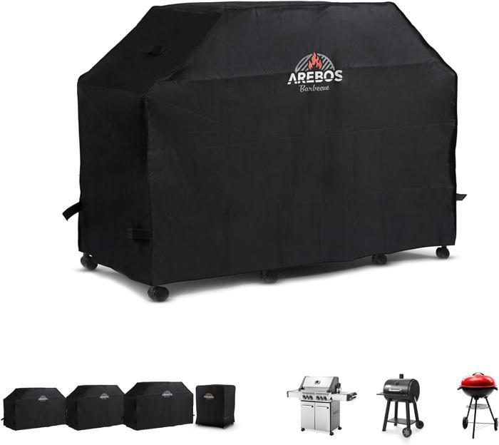 Noir Housse de barbecue - Housse de barbecue à gaz imperméable - Housse ...
