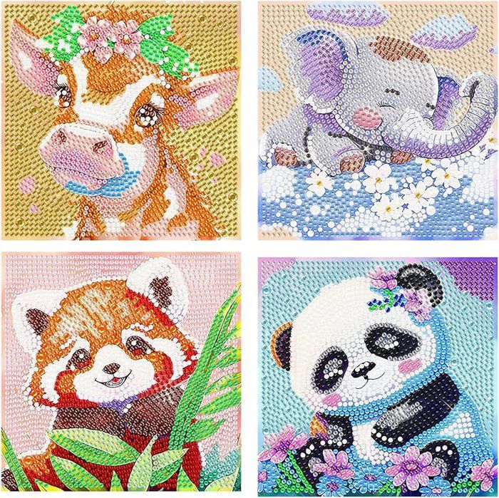 HNE 4 Pices Diamond Painting pour Enfants 5D Diamond Painting Kit ...