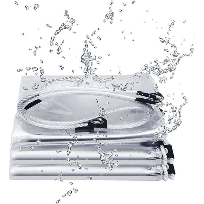 VSHENG Bâche Transparente Rideaux PVC Bache De Protection Étanche 0 ...