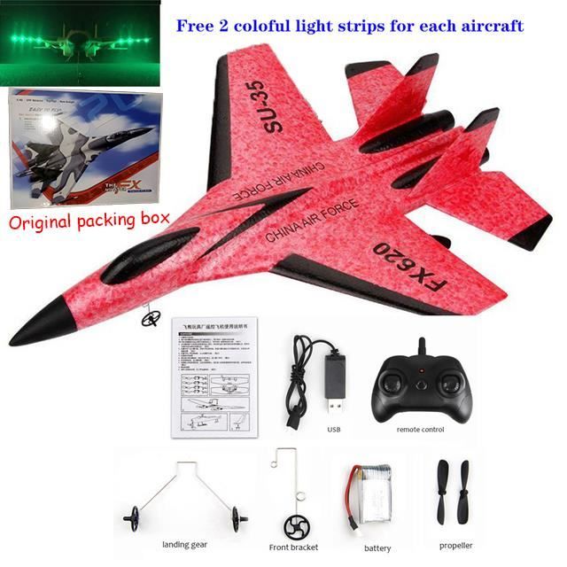 R-SU35-1B Avec boîte-Planeur Rc Su35 2.4g À Ailes Fixes, Drone En ...