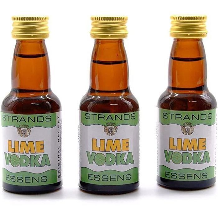 Lime Vodka 3x25 ml - sans alcool | Essence de Vodka | Arôme pour gâteau ...