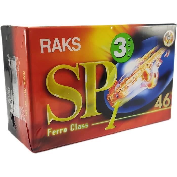 Cassettes Audio - Raks Sp1-46 Pack 3 46min Cassette Ruban Vierge Pièces ...